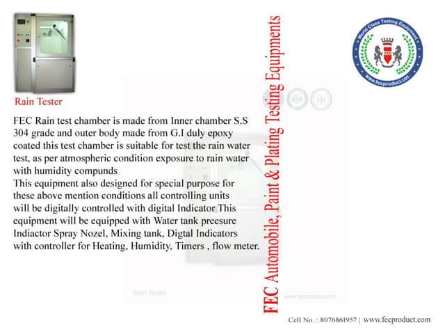 Ozone test chamber copy | PDF