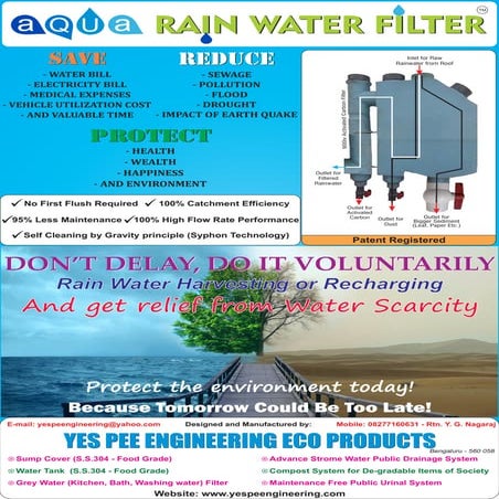 Rain water filter broucher | PDF