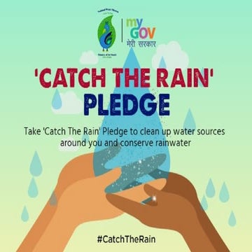 Rain Water Harvesting.pptx/Take "Catch The Rain" Pledge to clean up ...