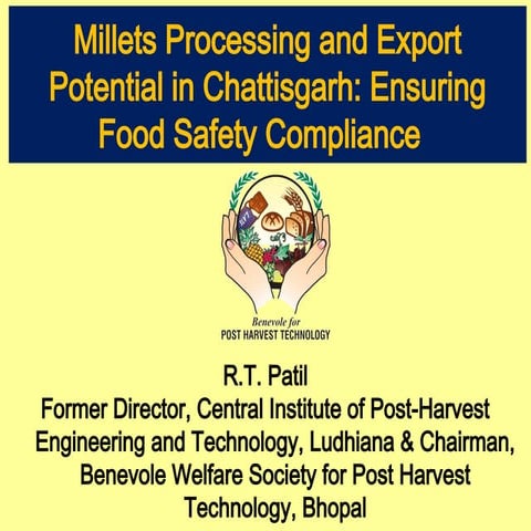 Millet Processing and Export Potential in Chattisgarh-Ensuring Food ...