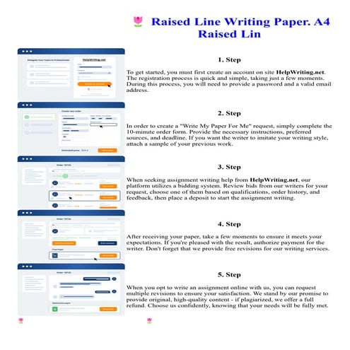 Raised Line Writing Paper. A4 Raised Lin | PDF