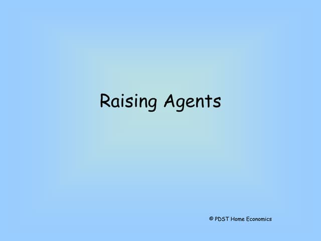 Raising agents | PDF