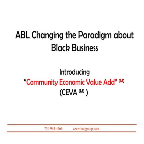 Raising level of black economics changing the paradigm | PPT ...