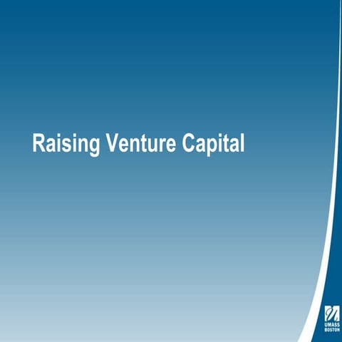 Raising Venture Capital | PPTX