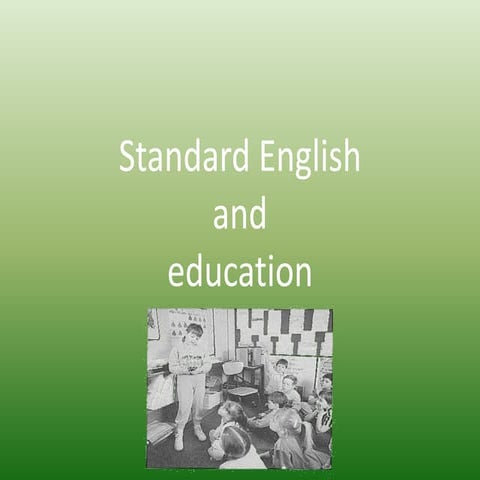 Standard english | PPT