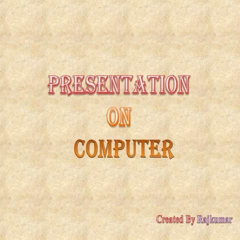 presentation on computer | PPS