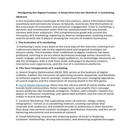 Navigating the Digital Frontier: A Deep Dive into the World of E ...