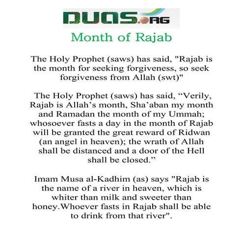Rajab Amaal - duas.pdf