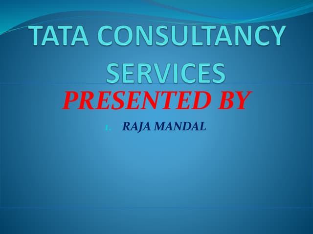 Tcs ppt | PPTX