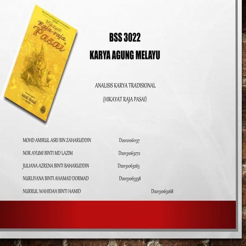 Hikayat Raja pasai | PPTX