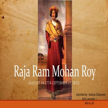 Raja ram mohan roy | PPTX