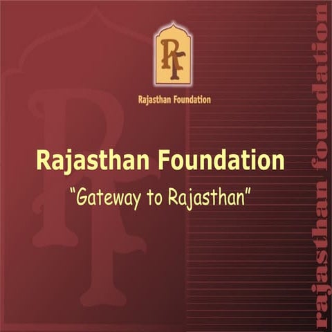 Rajasthan Foundation Introduction | PPT