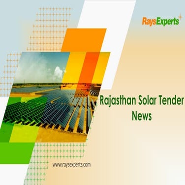 Solar Tender News of Rajathan - 27 march 2019 | PPT
