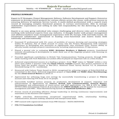 Rajesh parashar-cv | PDF