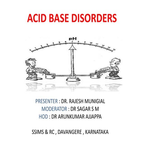 ACID BASE DISORDERS | PPTX