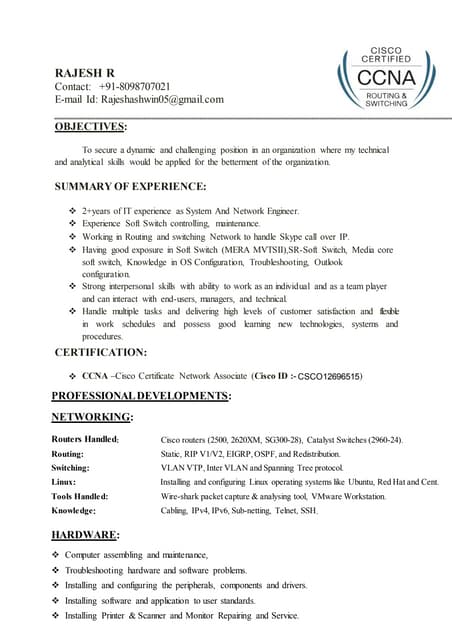 Ram kumar resume | DOCX | Computer Networking | Computing