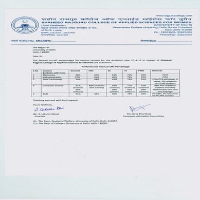 Daulat ram college | PDF