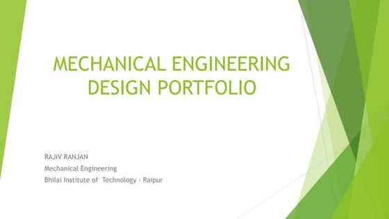 Engineering design portfolio | PPTX