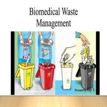 Biomedical Waste collection treatment disposal | PDF | Infectious ...