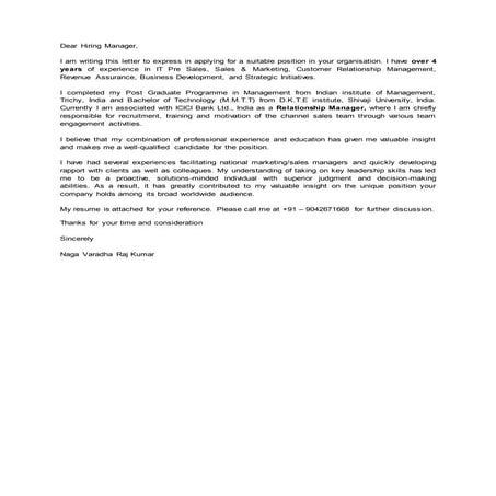 Raj kumar cover letter | DOCX