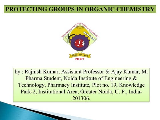 Advanced Organic Chemistry - I | PPT