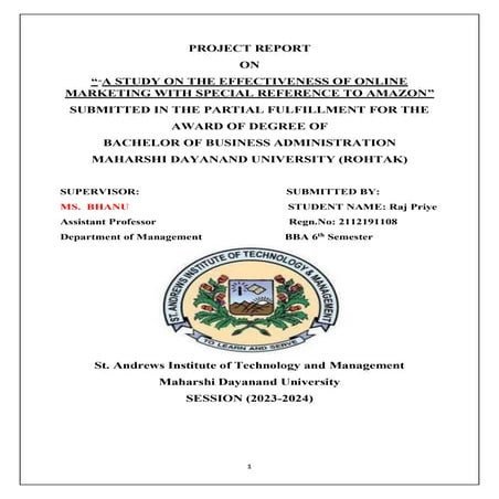 Project File Report BBA 6th semester.pdf