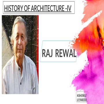 raj rewal works.pptx