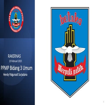 Rakernas 2025 PPS Betako Merpati Putih Bid 3 Umum | PPTX