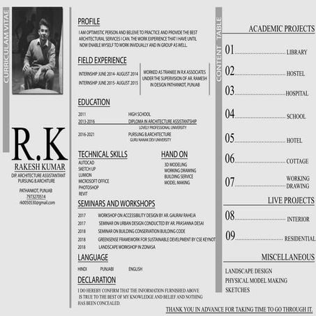 architecture internship portfolio | PDF