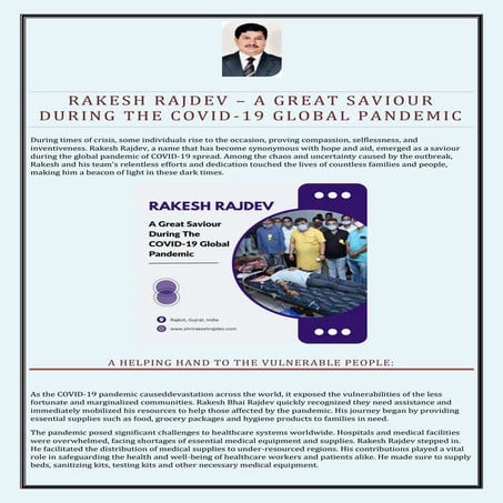 Rakesh Rajdev – A Great Saviour During The COVID-19 Global Pandemic.pdf