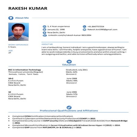 Rakesh resume | PDF