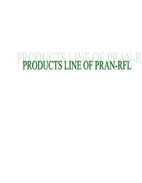PRAN-RFL Group | PPTX | Business | Business and Finance