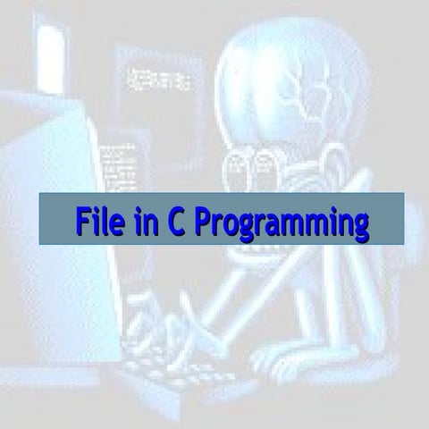 File Input And Output 