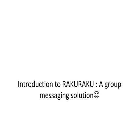 Raku Raku School Ppt | PPT