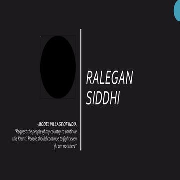 Ralegan siddhi | PPTX