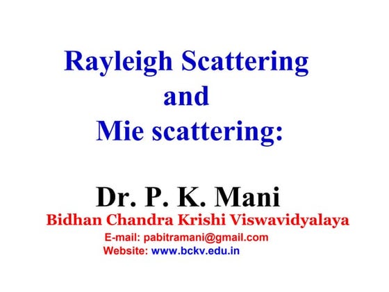 SCATTERING | PPT