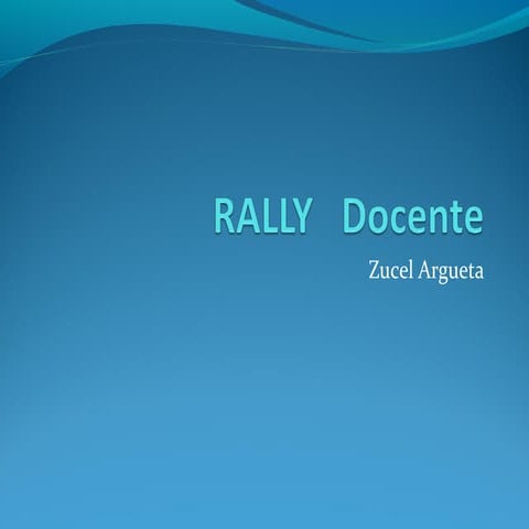 presentación Rally Docente | PPT