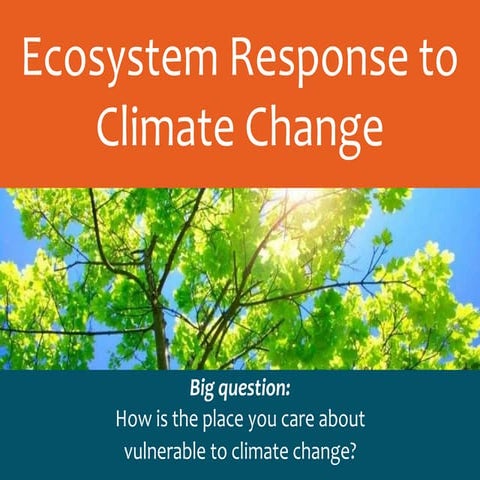 Ecological impacts of climate change and | PPT