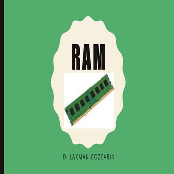 RAM MEMORY - spiegazione | PPTX