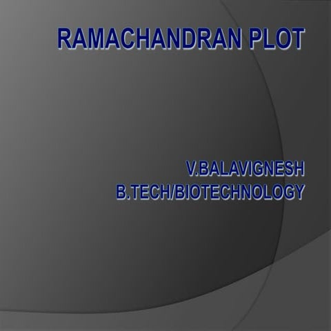 Ramachandran plot | PPTX
