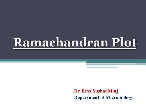 Ramachandran plot | PPTX | Chemistry | Science
