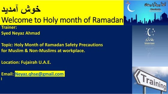Ramadan Health & Safety Precautions | PPT