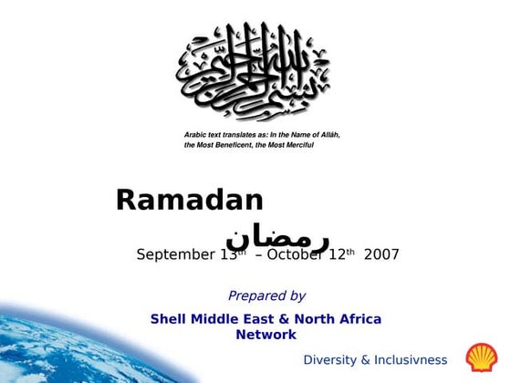 Ramadan awareness presentation | PPT