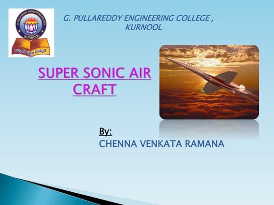 Super sonic flight technologies 10 page.pptx
