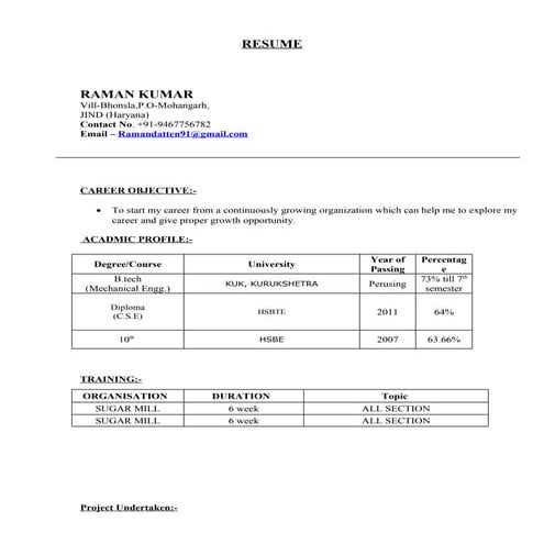 kunal resume | DOCX