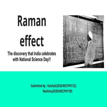 Raman effect The discovery that India celebrates with National Science ...