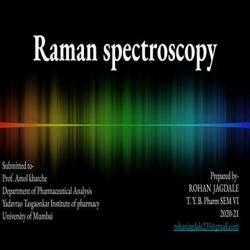 Raman spectroscopy | PDF