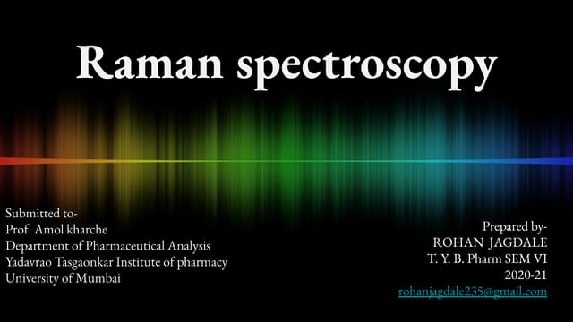 Raman spectroscpy instrumentation .pptx