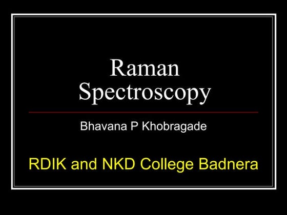 Final raman effect | PPT
