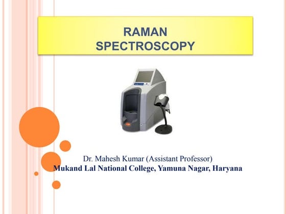 Lect. 23 rotational vibrational raman spectroscopy | PPTX | Chemistry | Science